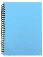 A5 Spiral Pad 80 Leaf Blue (Pk 12) WX10039 - funkypen.co.uk