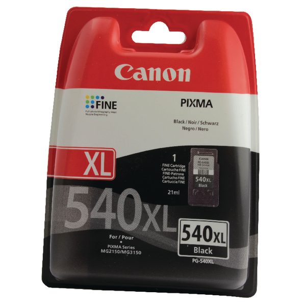 Canon PG-540 Colour Inkjet Cartridge for use with the Canon-540 and CL ...
