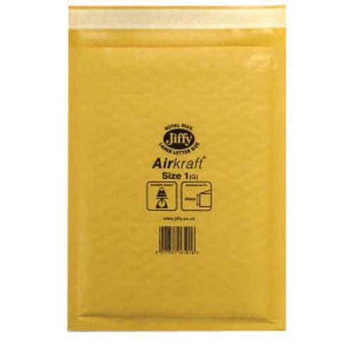 Jiffy AirKraft Bag Size 1 170x245mm Gold (Pack of 100) JL-GO-1 ...