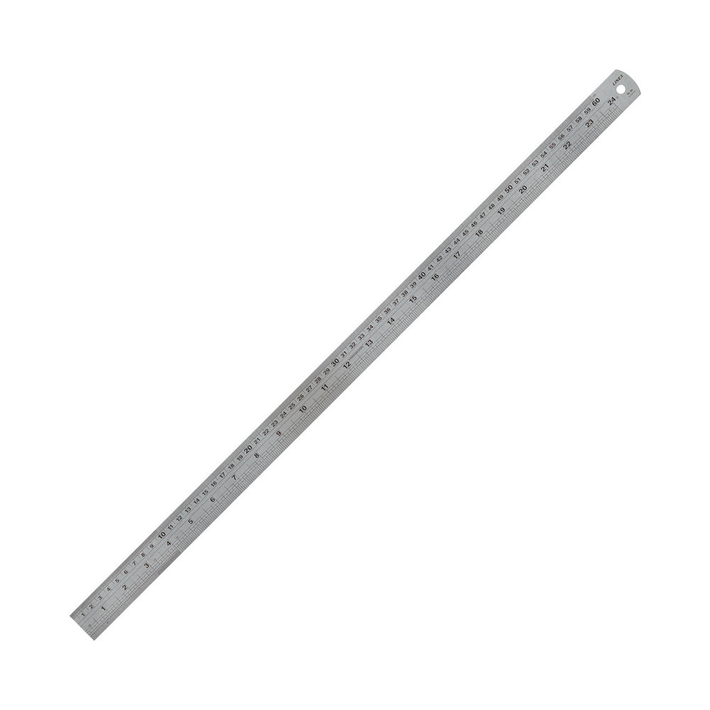 Linex Steel Ruler 600mm 100411043 - funkypen.co.uk