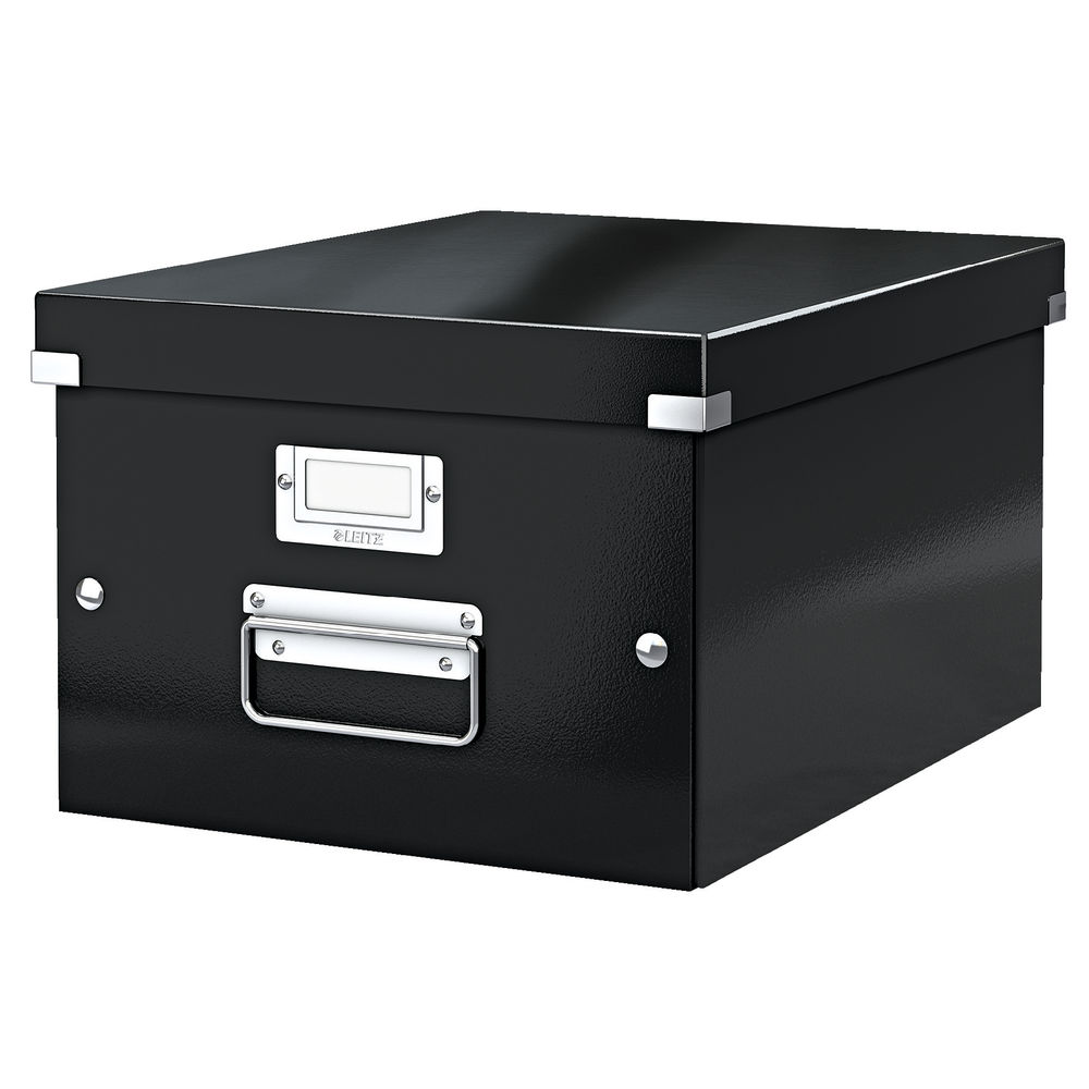 Leitz Click Store Medium Storage Box Black 60440095 - funkypen.co.uk