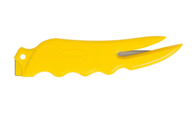 Cruze Yellow Safety Tape/Packing Cutter - funkypen.co.uk