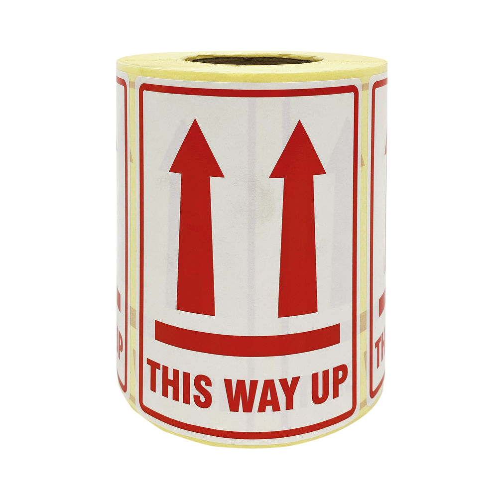 This Way Up Parcel Labels 500 Per Roll MA07625 - funkypen.co.uk