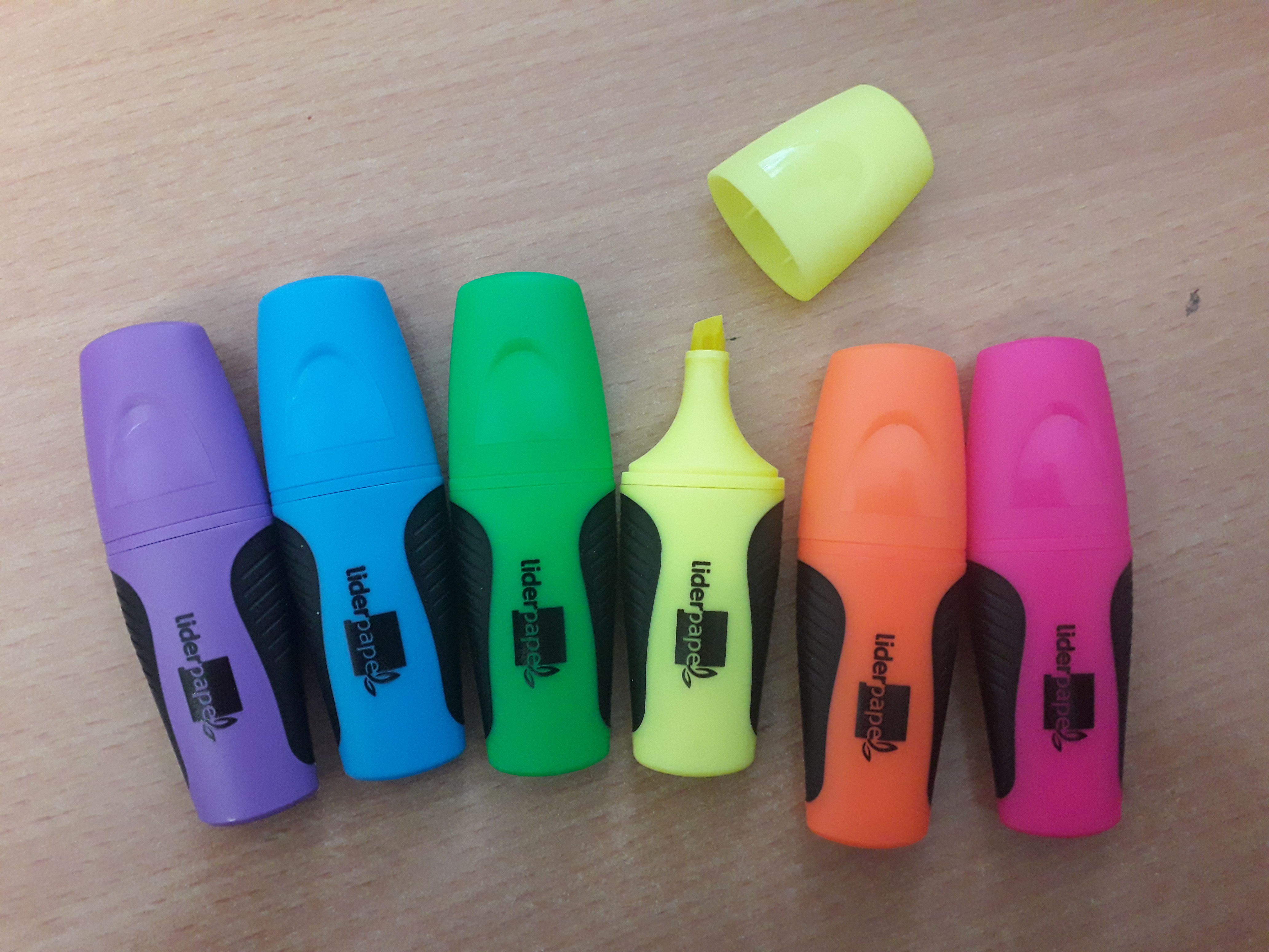 1 x Liderpapel Mini Fluorescent Highlighter Pen (Choose Your Colour ...